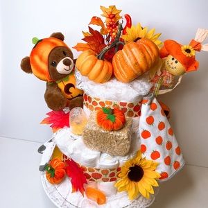 Pampers | Accessories | Pumpkin Diaper Cake Baby Shower | Poshmark